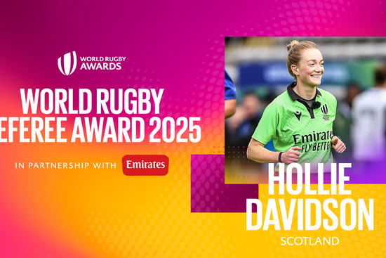 Hollie Davidson receives World Rugby Referee Award | World Rugby