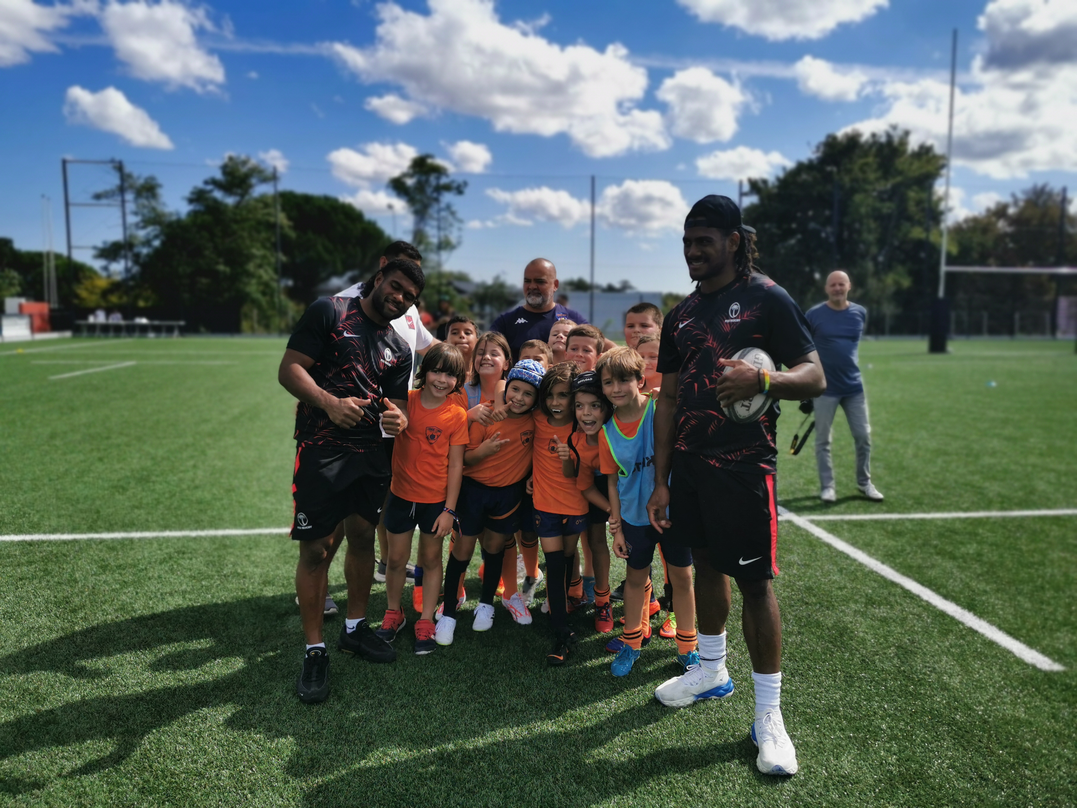 Flying Fijians land in Lormont as France embraces Rugby World Cup