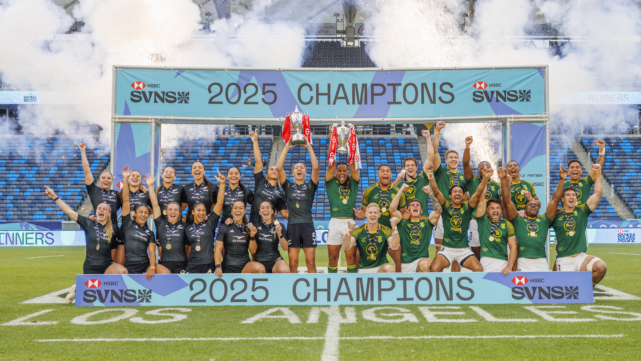 New Zealand and South Africa crowned HSBC SVNS 2025 Champions in LA