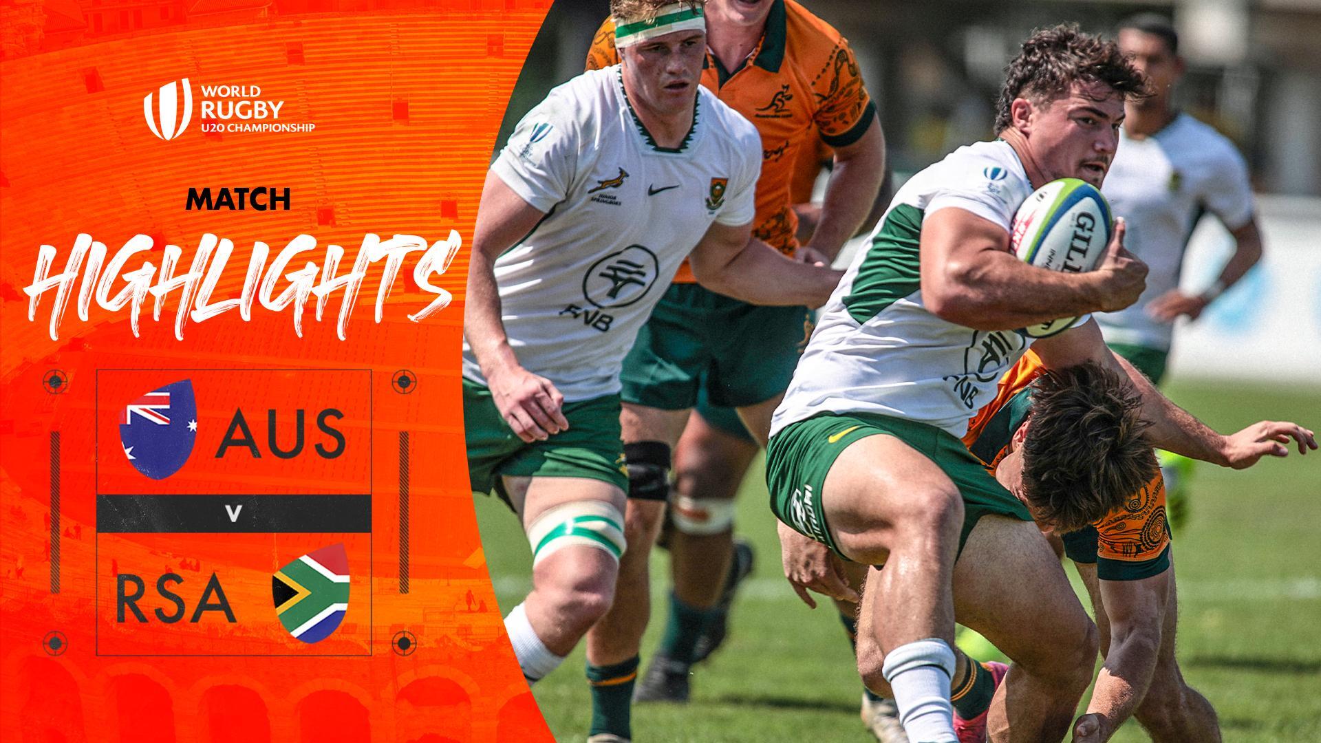 Australia v South Africa | World Rugby U20 Championship 2025 Match Highlights