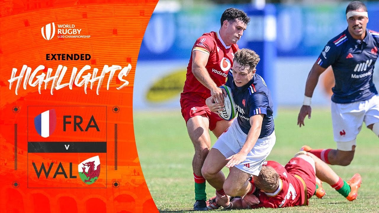 France v Wales | World Rugby U20 Championship 2025 Match Highlights
