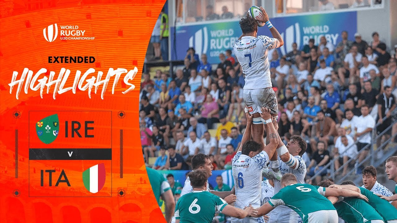 Ireland v Italy | World Rugby U20 Championship 2025 Match Highlights