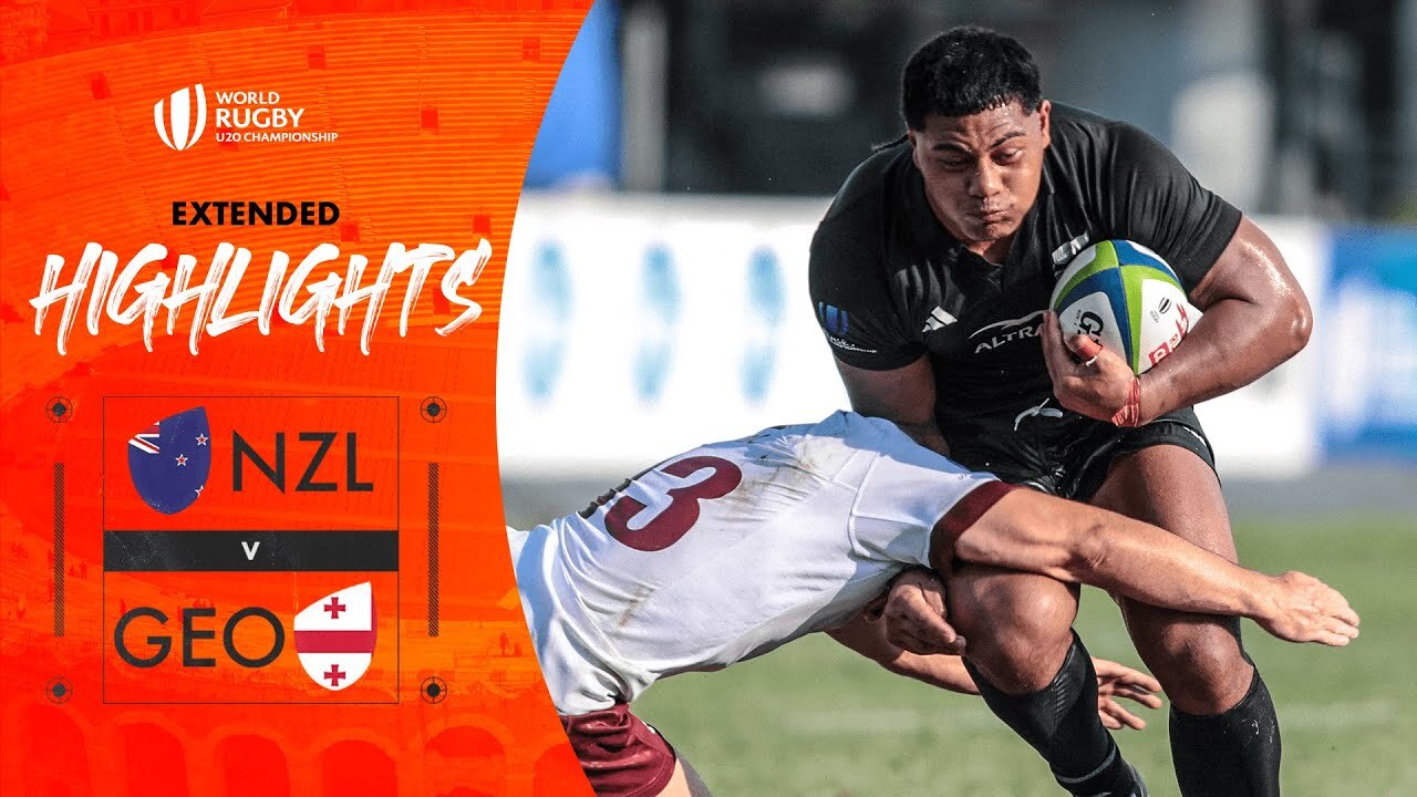 New Zealand v Georgia | World Rugby U20 Championship 2025 Match Highlights