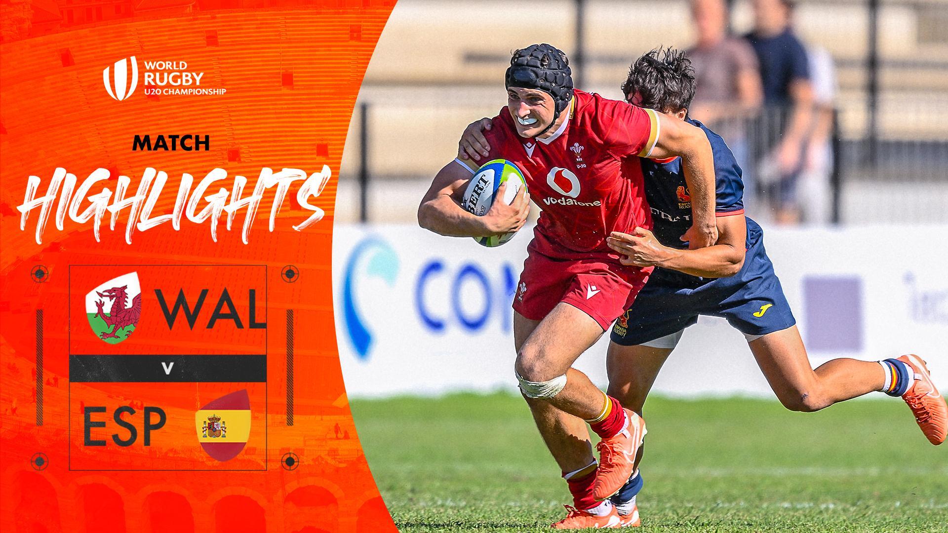 Wales v Spain | World Rugby U20 Championship 2025 Match Highlights