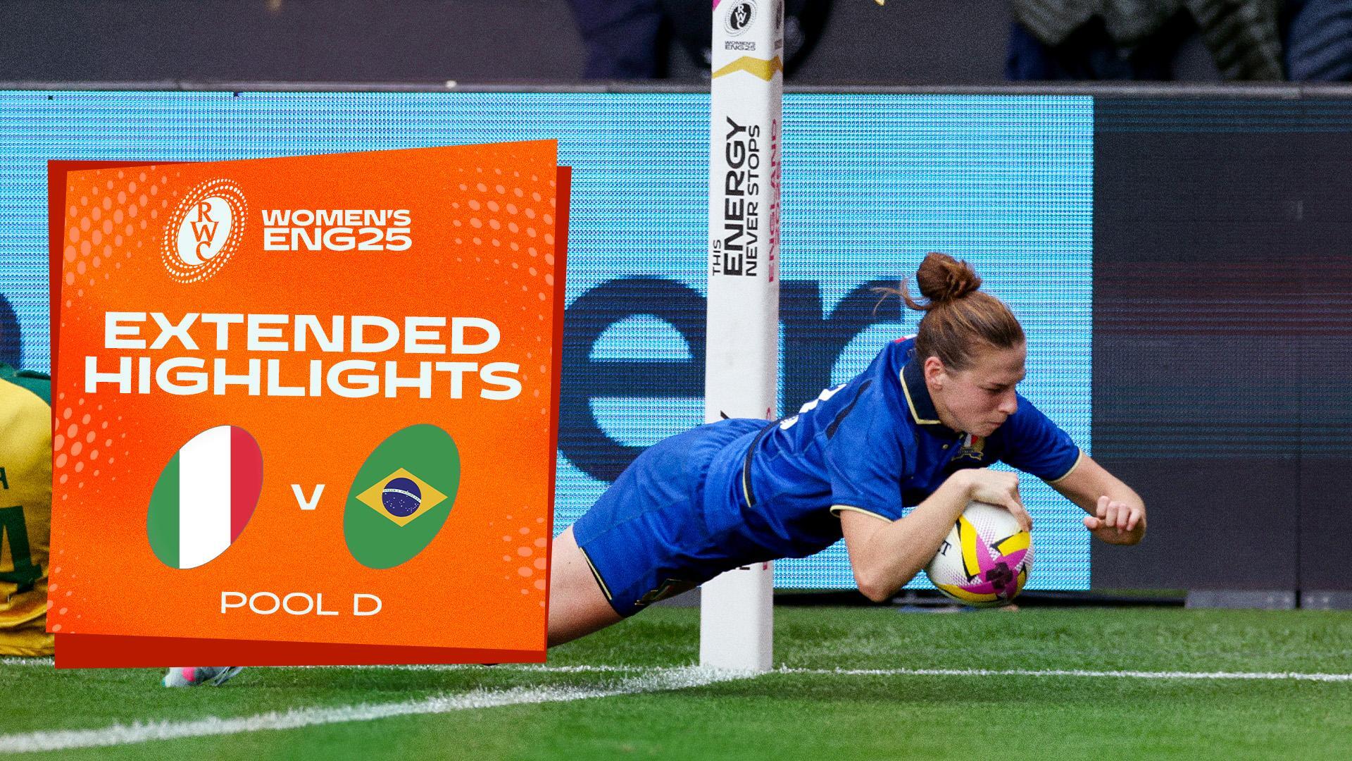 Italy v Brazil | Rugby World Cup 2025 | Extended Highlights