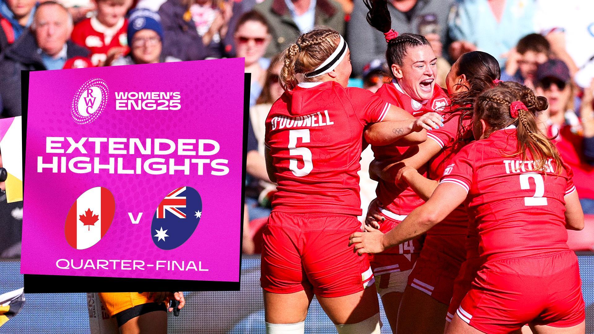 Canada vs Australia | Rugby World Cup 2025 | Extended Highlights